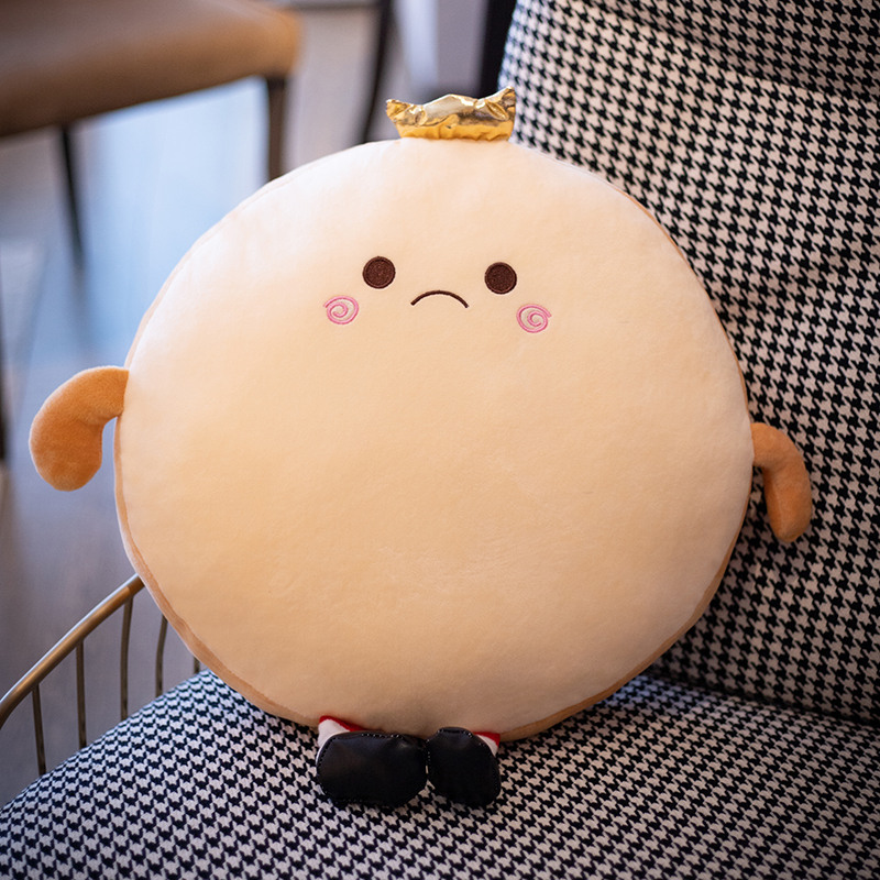 Cute Plush Toast Bread Toy Stuffed Food Round Brea... – Grandado