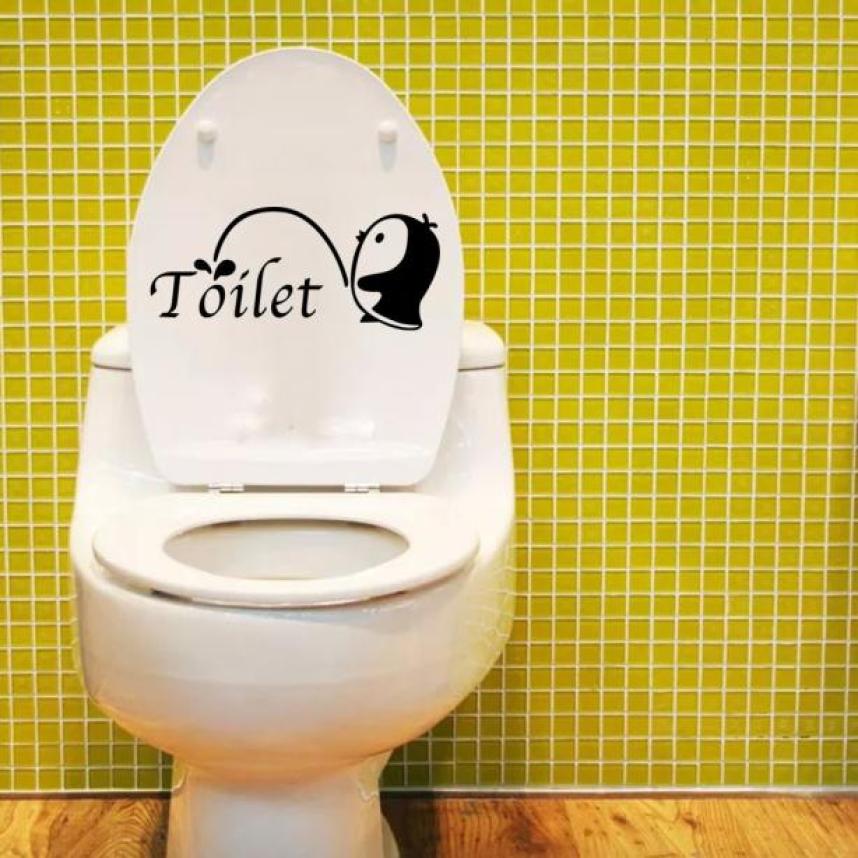 Badkamer toilet sticker waterdicht schattige pingu... – Grandado
