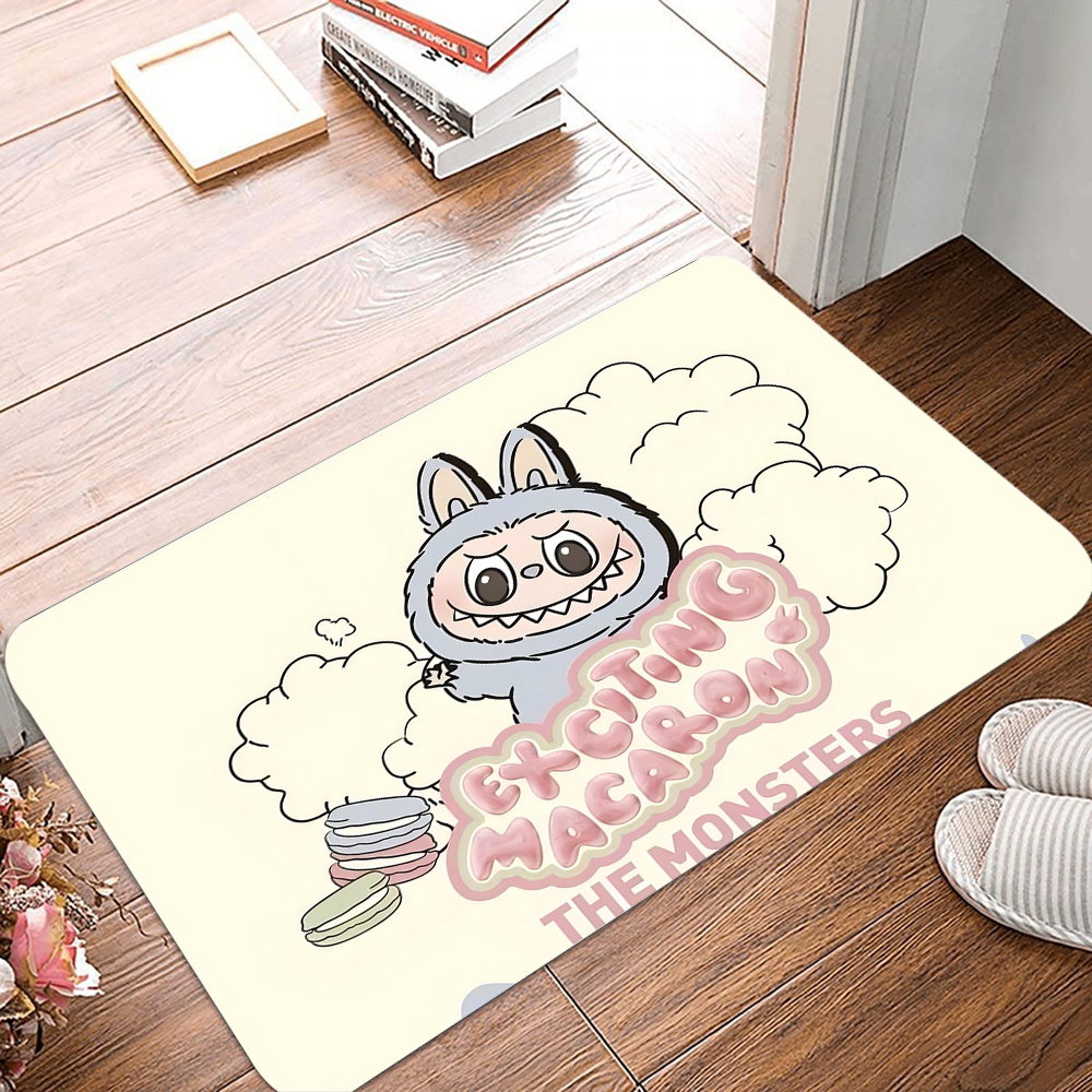 Cartoon Labubu Print Bath Mat Non Slip Doormat Kit... – Grandado