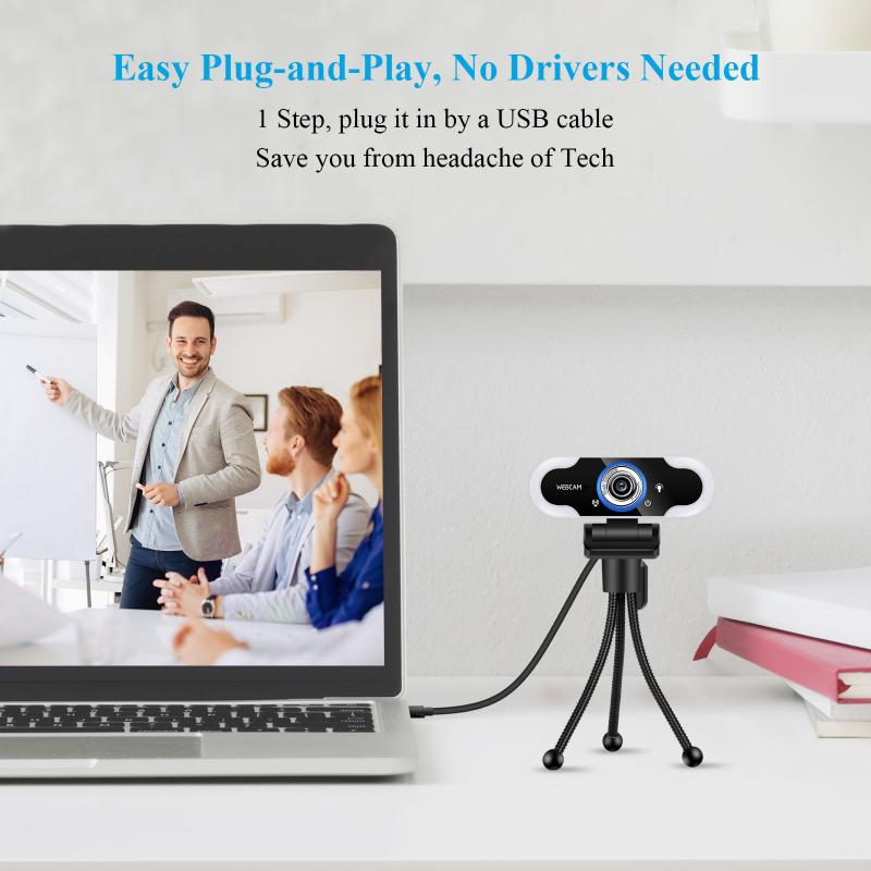 HD 1080P Webcam With Microphone PC Laptop Desktop ... – Grandado