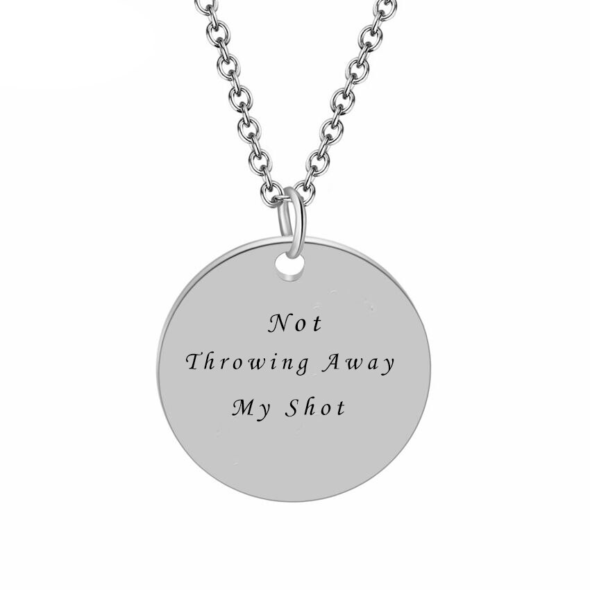 Stainless Steel Circle Disc Hamilton Quote Not Thr... – Vicedeal