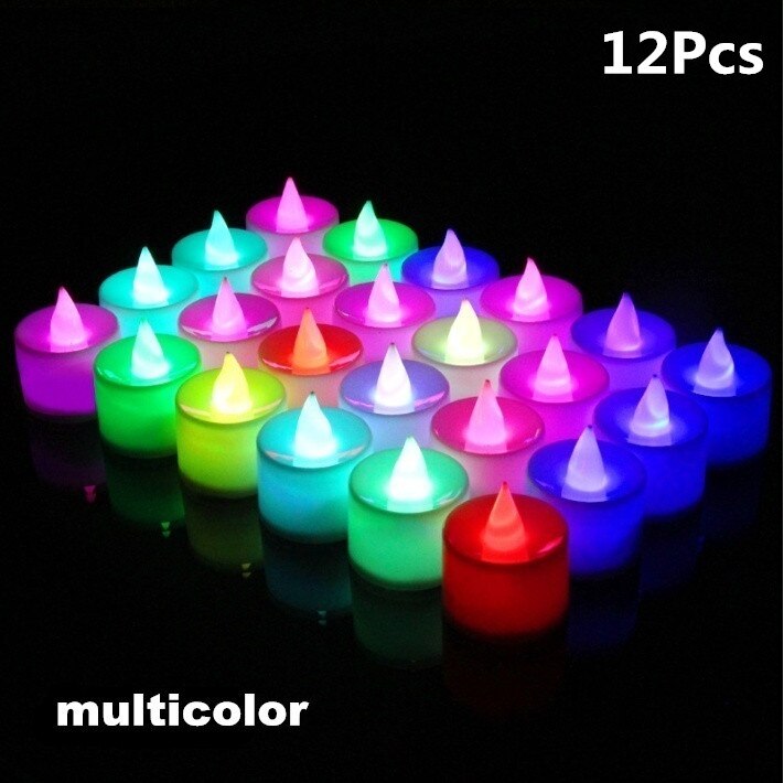 12/24/48pcs Flameless LED Tealight Tea Candles Wed... – Vicedeal