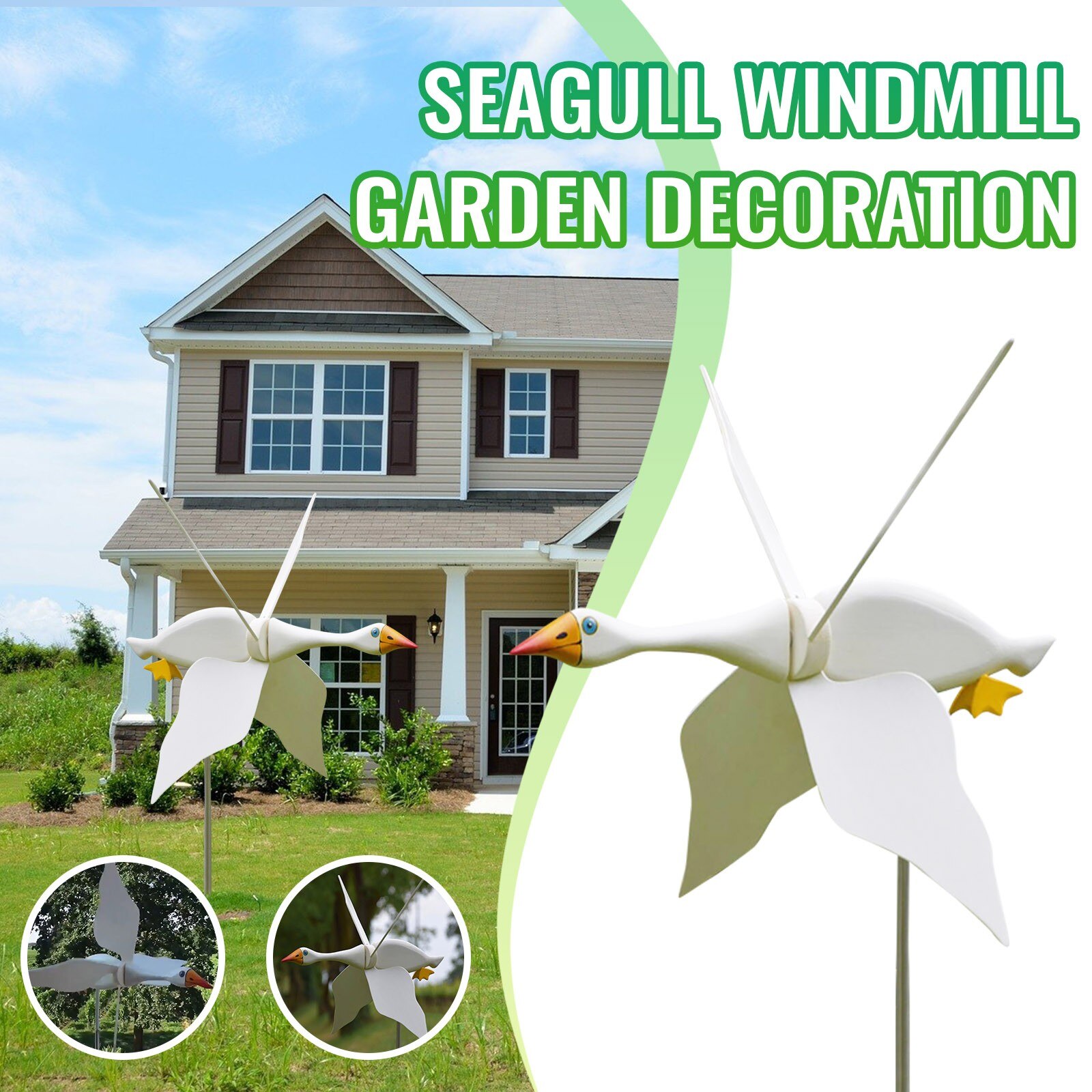 Whirligig-asuka Series Windmill Whirly Parrots Gar... – Grandado
