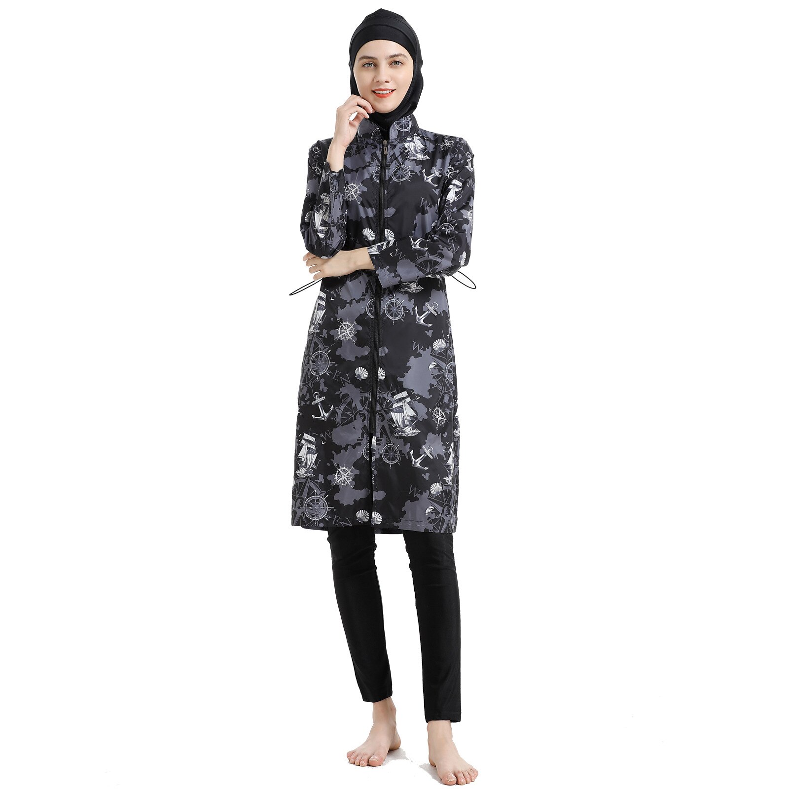 Muslim Swimwear Women Modesty Burkinis Sets 3 Piec... – Grandado