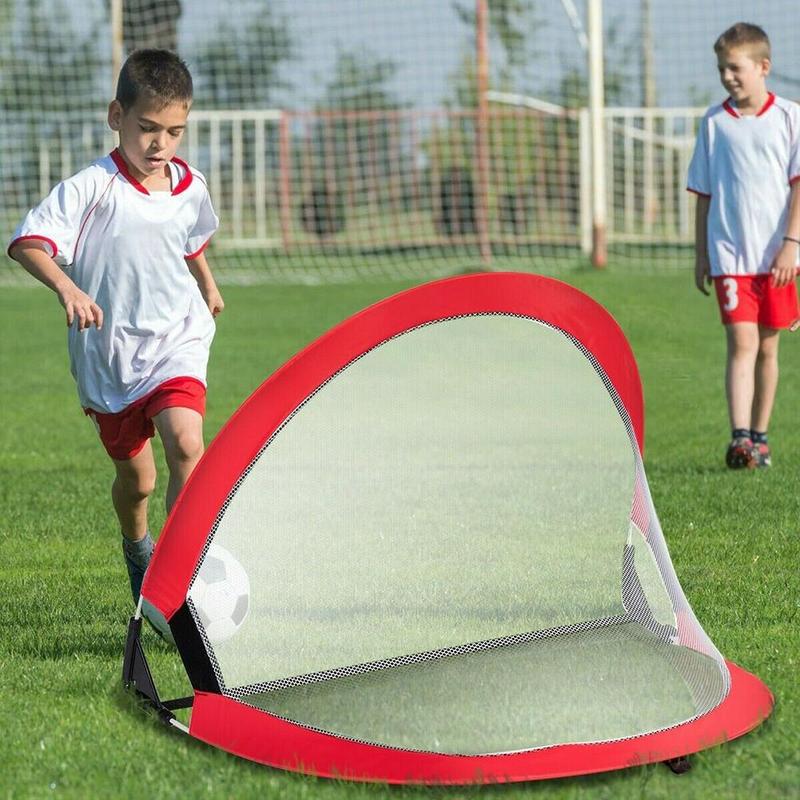 Folding Football Goal Net Soccer Training Goal Net... – Grandado