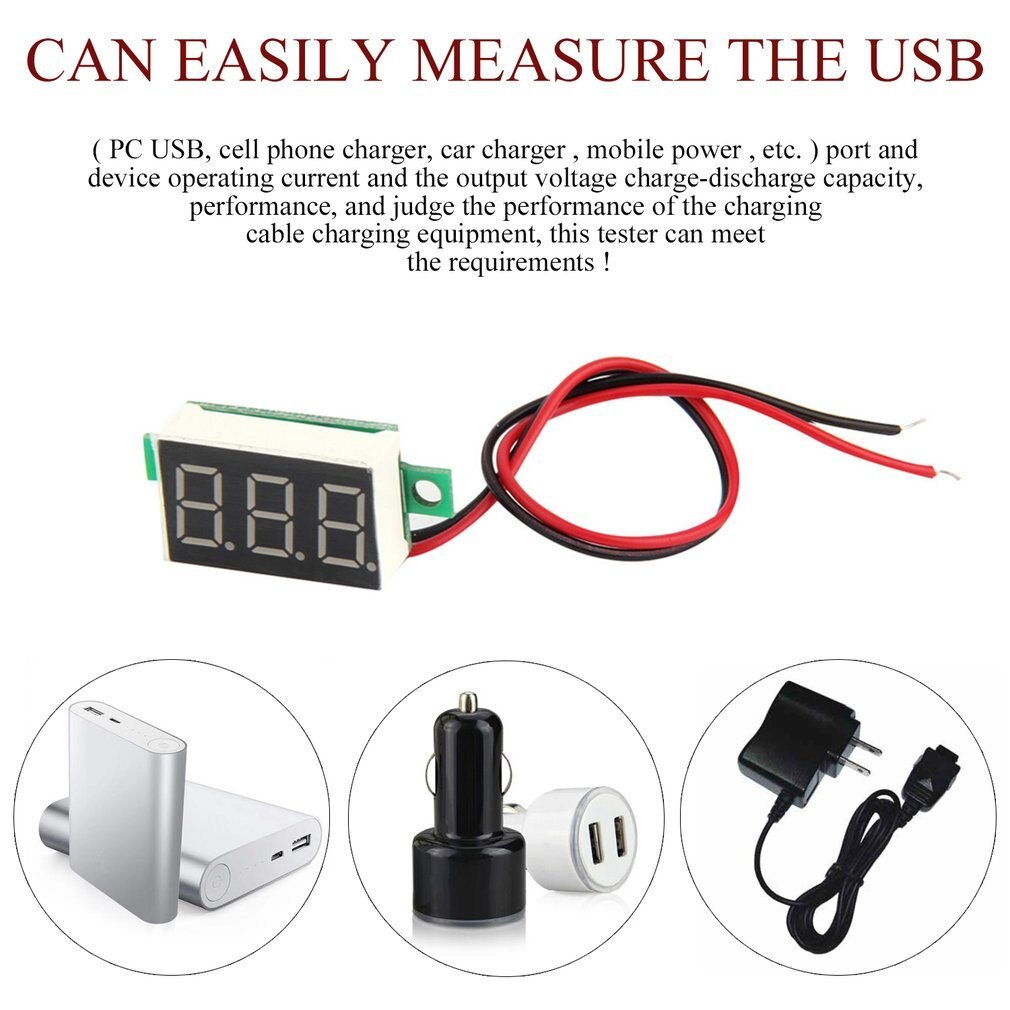 newMini Size LED Panel Voltage Meter 3-Digital Adj... – Grandado