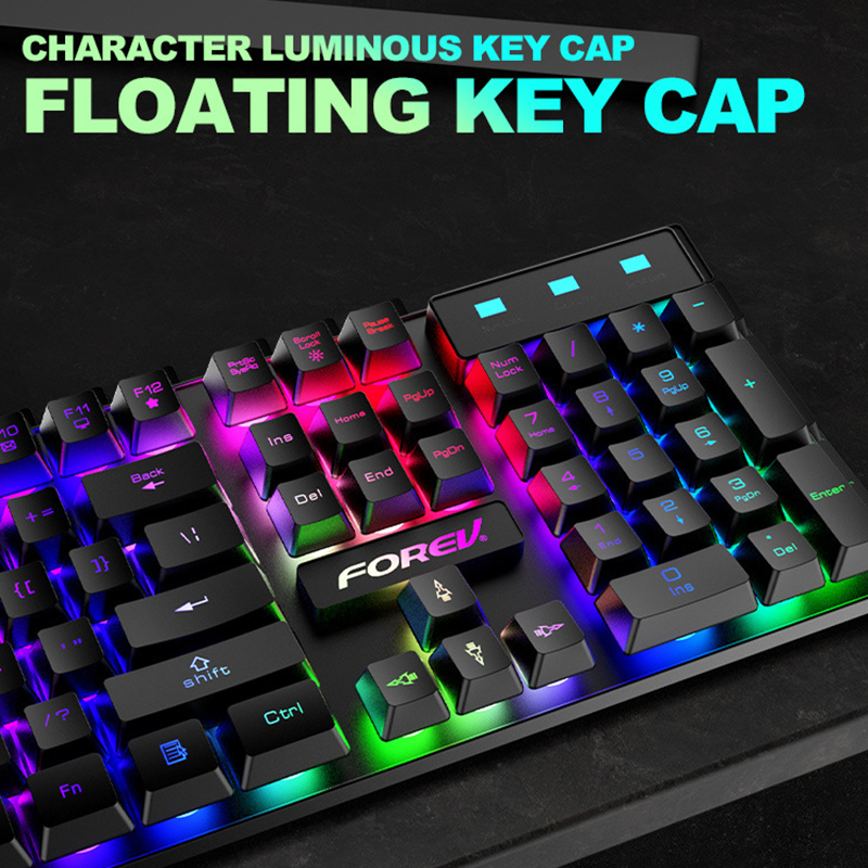 Rgb Backlit 2.4G Draadloze Oplaadbare Toetsenbord ... – Vicedeal