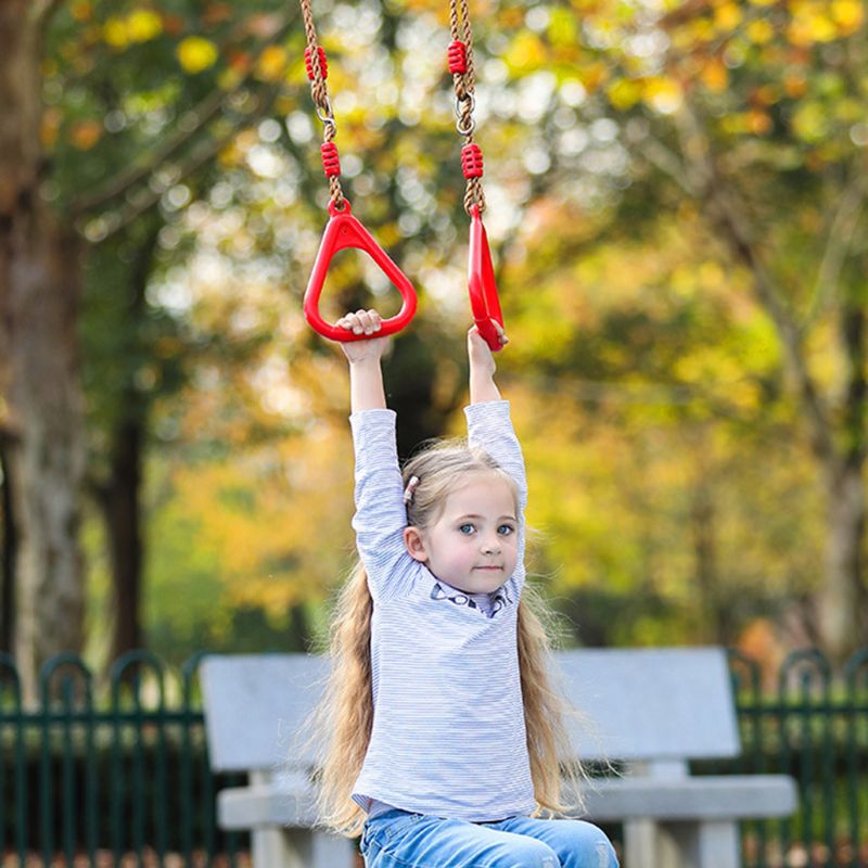 2Pcs Children Swing Set Stuff Fitness Triangle Rin... – Grandado