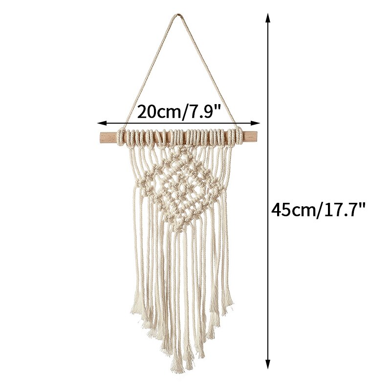 Wall Hanging Knitted Tapestry Bohemian Style Hand-... – Grandado