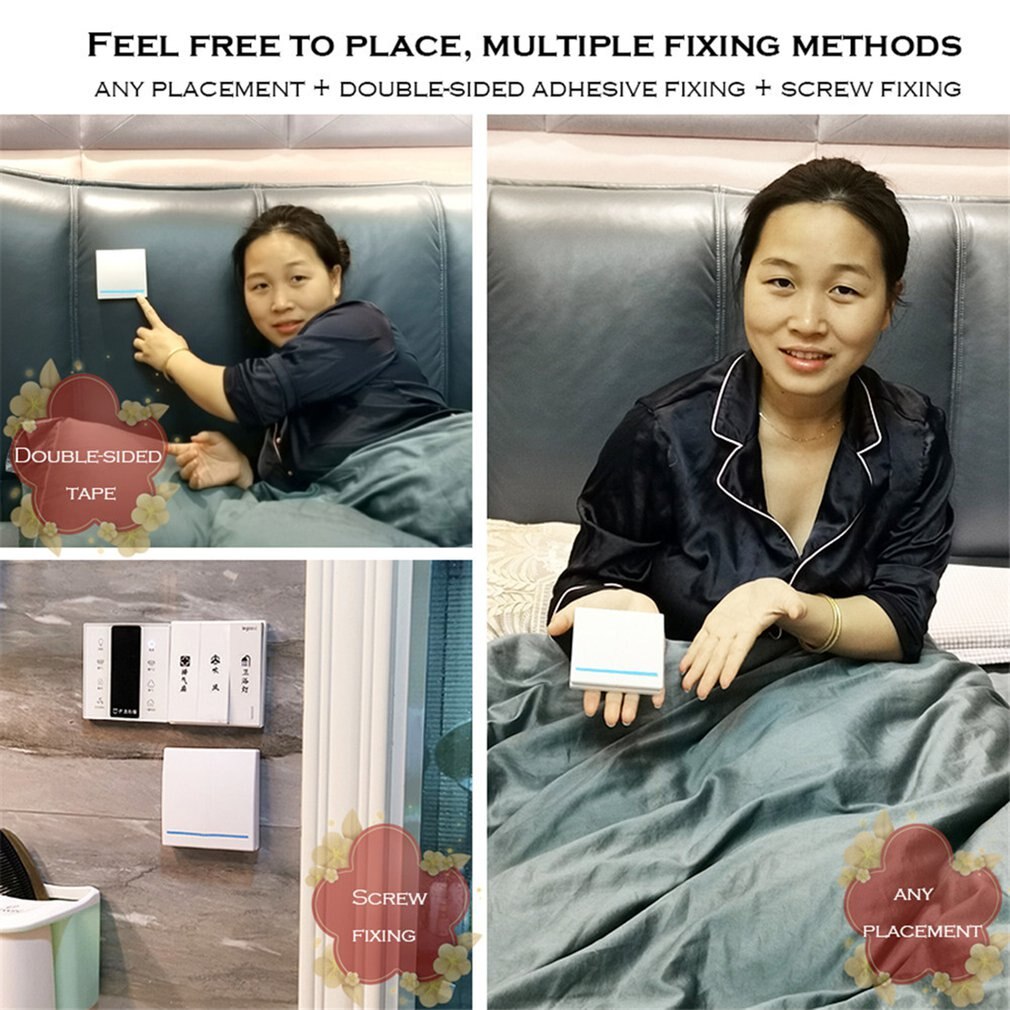 1/2/3 gang 433Mhz smart push Wireless Switch Light... – Grandado