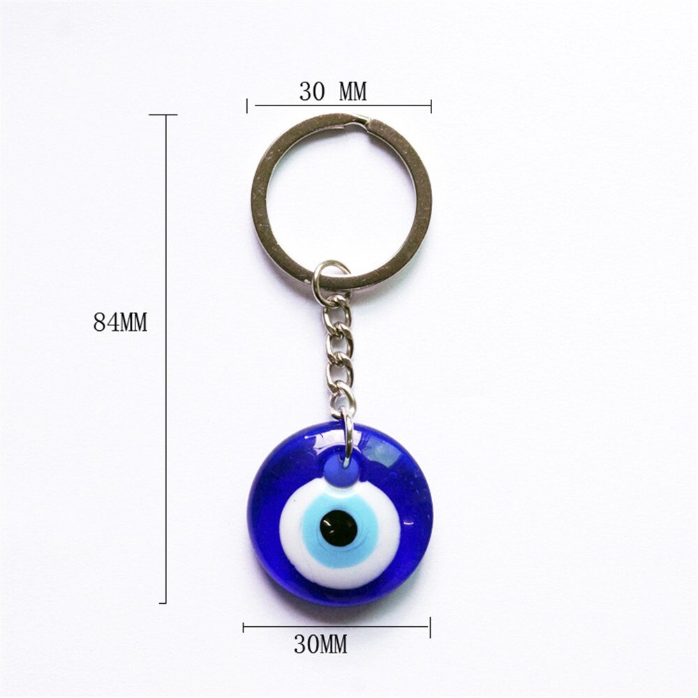 1PC 30MM Devil's Eye Keychain Turkish Glass Blue E... – Grandado