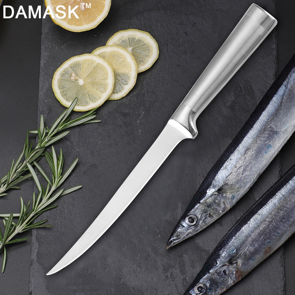 DAMASK Stainless Steel Boning Knife Fish Meat Chic... – Grandado