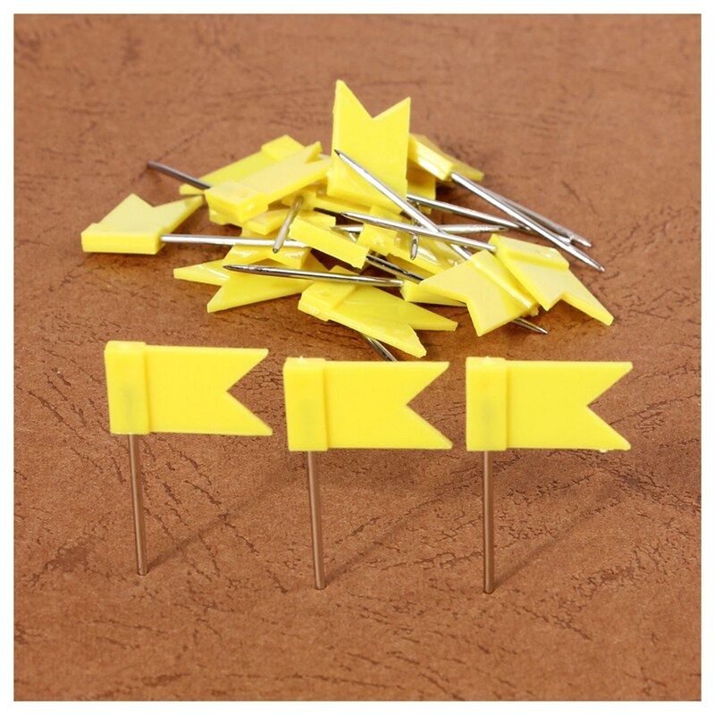 100 Flag Shape Map Pins Cork Notice Board Drawing ... – Grandado
