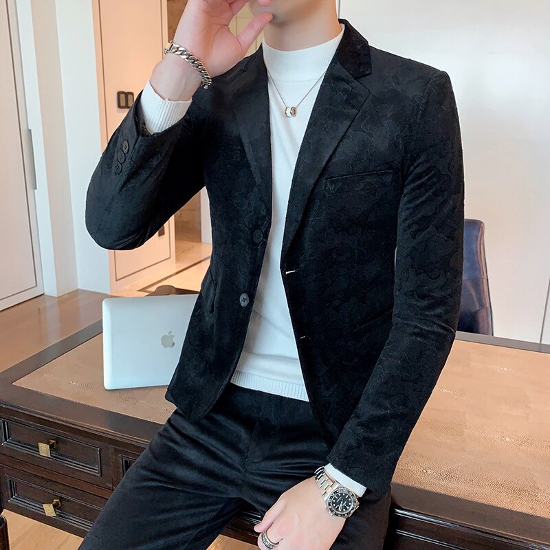 Novo estilo de Moda Coreano Blazers Bordados Vesti... – Vicedeal