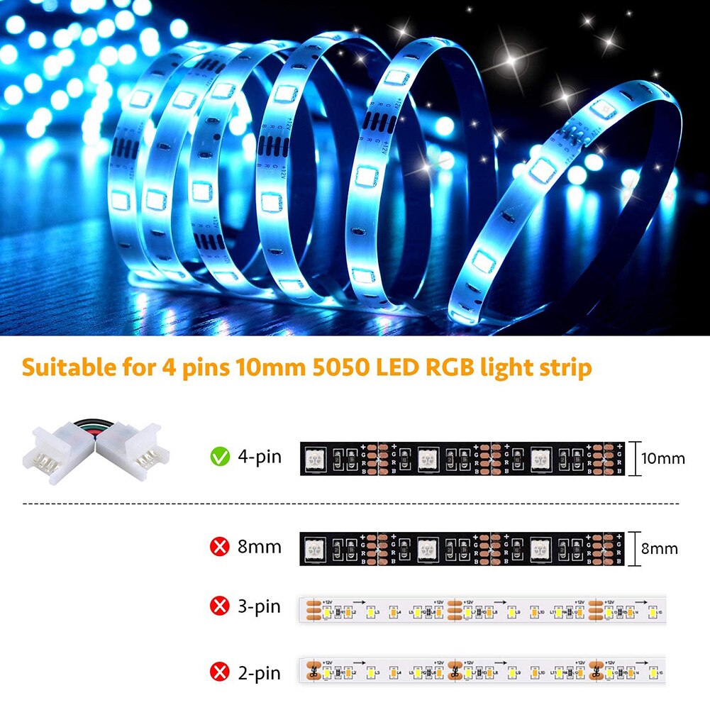 10pcs/pack Adapter Easy Install L Shape Connector ... – Vicedeal