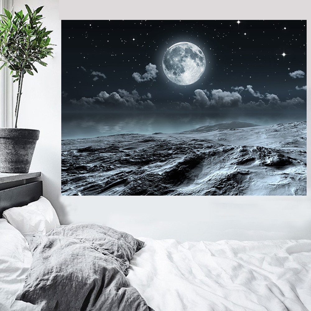 Simsant Moon Tapestry Space Galaxy Starry Night Sk... – Vicedeal