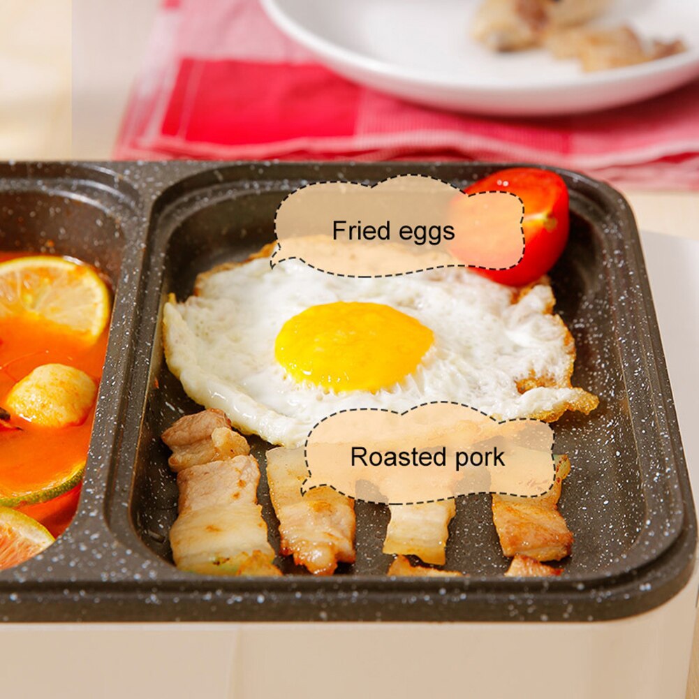 1200W 2 in 1 Non-stick Electric BBQ Pot Dormitory ... – Grandado