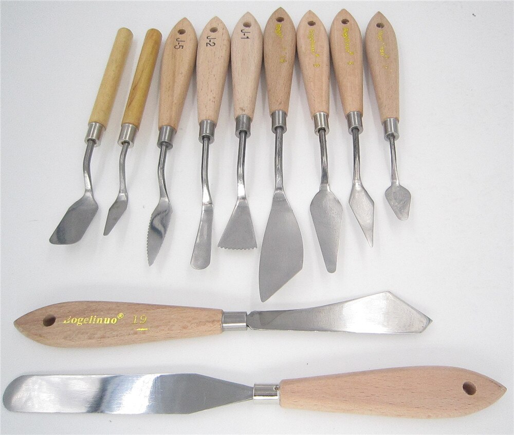 11Pcs Palette Texture Drawer Student Tool Scraper ... – Grandado