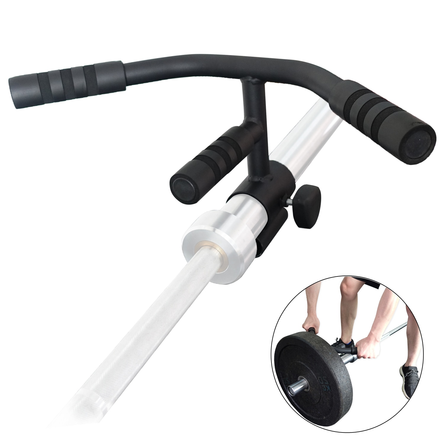 T-Bar Row Multi-Grip Handle Bar Attachment Fits 1&... – Grandado
