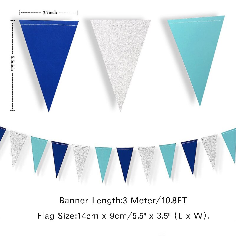 3M Rose Rood Bourgondië Paper Banner Glitter Papie... – Grandado