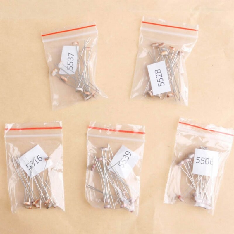 5 Types 50 Pcs Photoresistor Dependent Light Resis... – Grandado