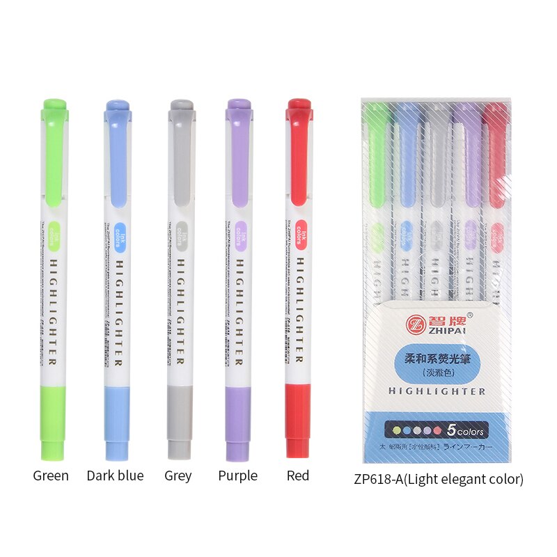 Stationery 25 colors double-headed highlighter pas... – Vicedeal