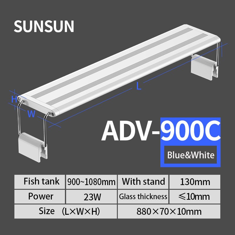 SUNSUN ADV Blue White Color Freshwater Planted LED... – Grandado