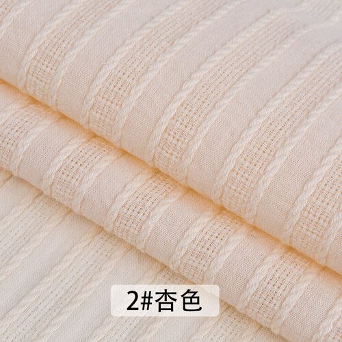 Wide 55'' Cotton Pure Color Jacquard Fabric in Spr... – Grandado