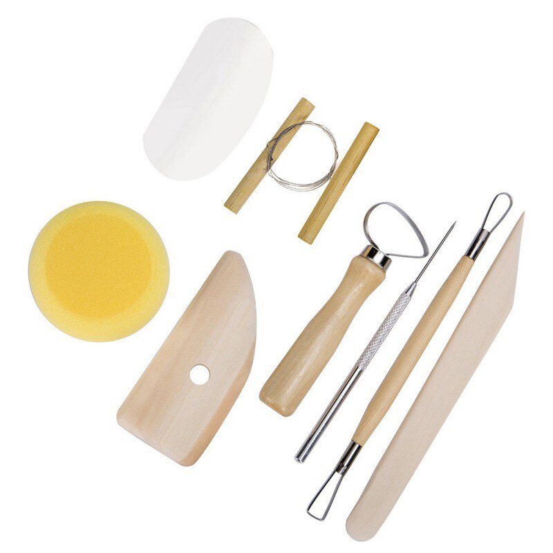 8 stuks/set diy aardewerk klei sculptuur houtsnijw... – Grandado