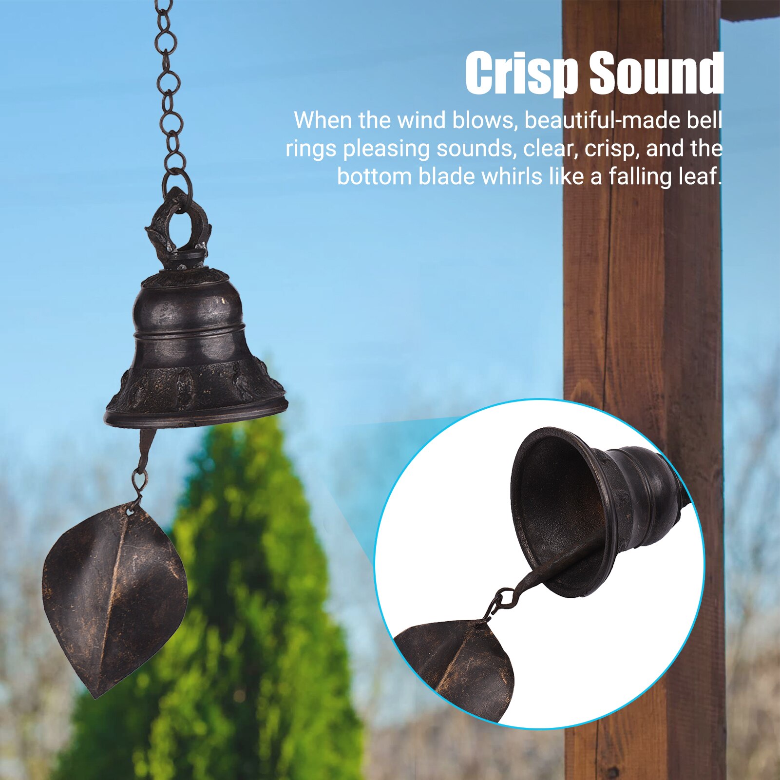 Wind Bell Vintage Style Hanging Chime Metal Wind B... – Grandado