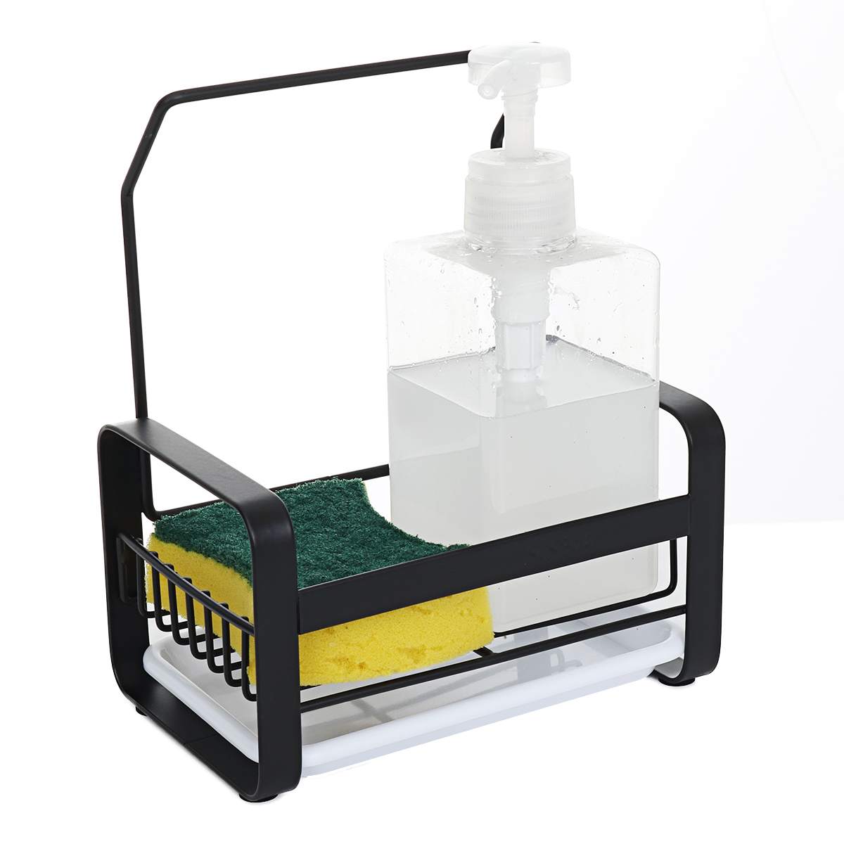 Stor svampholder køkkenvask caddy rack stativ rust... – Grandado