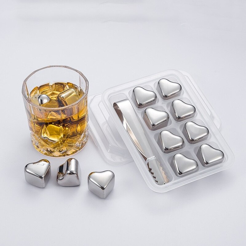 Stainless Steel Ice Cubes Kitchen Heart-shaped Bar... – Grandado