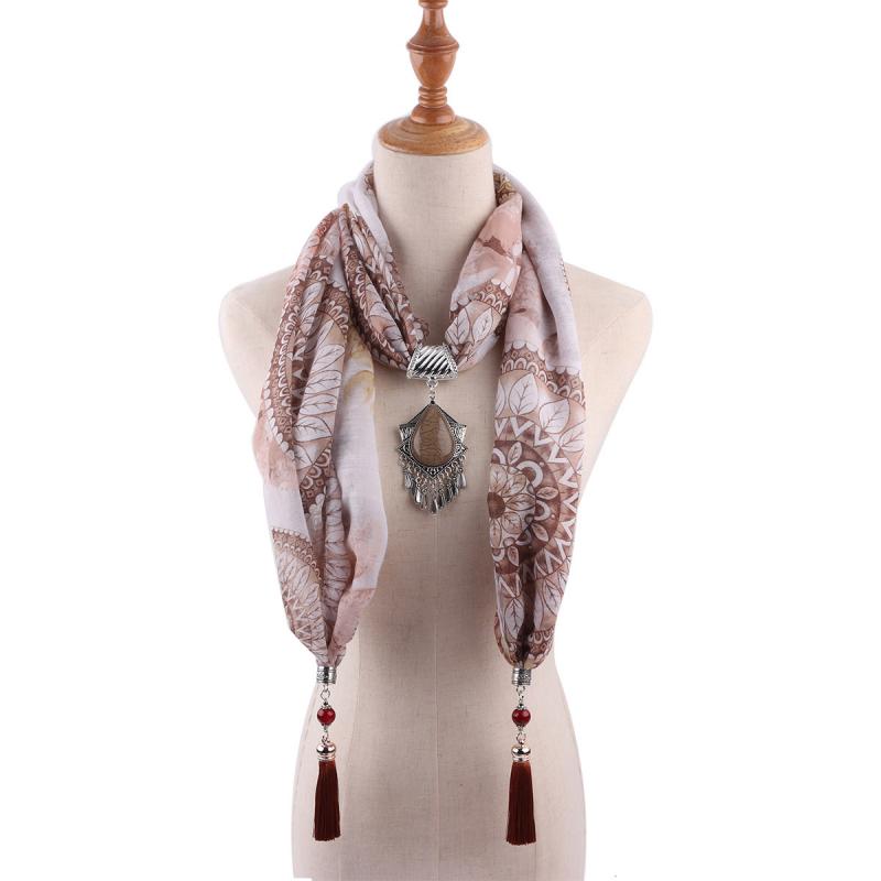 Luxury Scarf Necklace Jewelry Pendants Decoration ... – Grandado