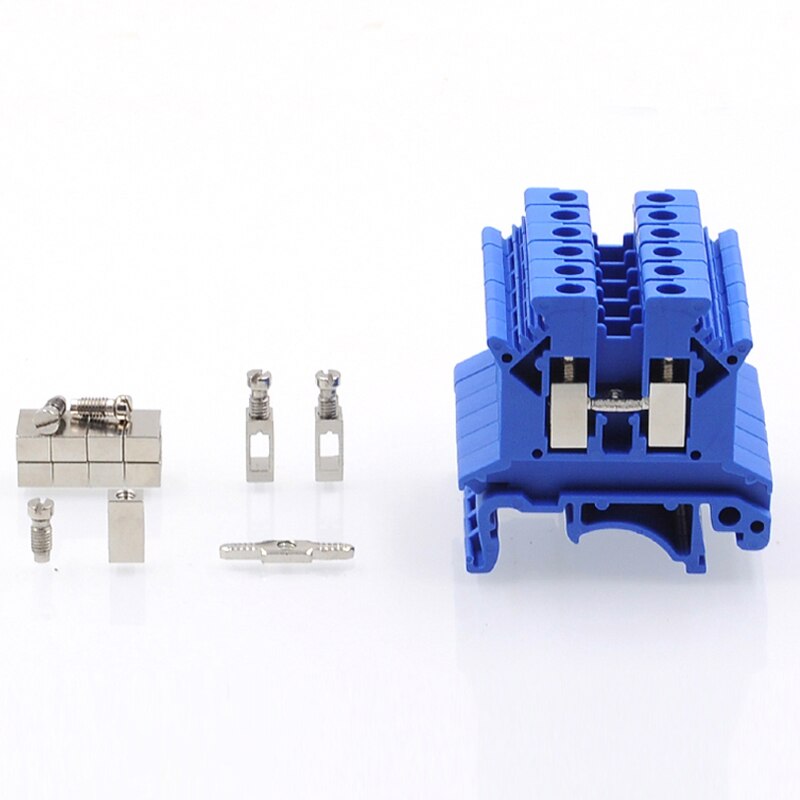 50Pcs Din Rail Universal Screw Terminal blocks UK-... – Grandado
