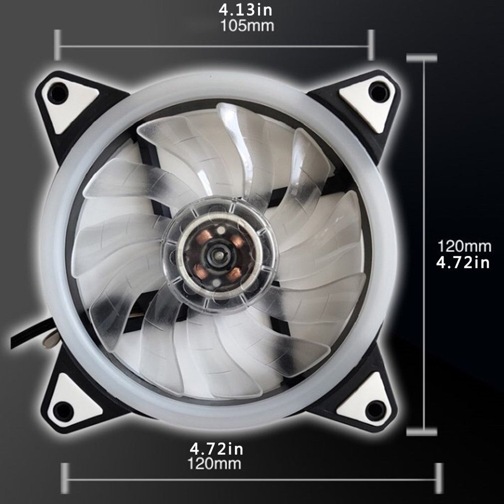 12cm Dual Aurora Dual Aperture Fan RGB Case Fan Pc... – Grandado