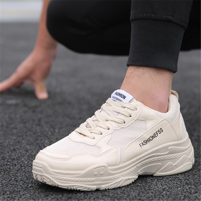 Summer Men's Platform Casual Shoes Leisure White B... – Grandado