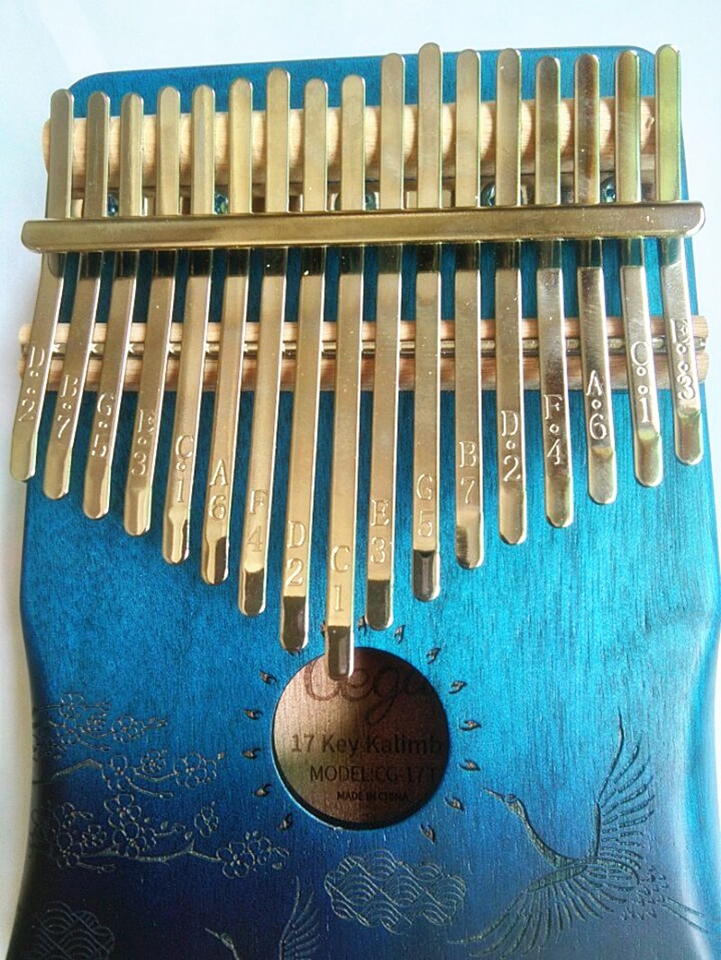 17 tangenter kalimba tumme piano hög trä mahogny k... – Grandado