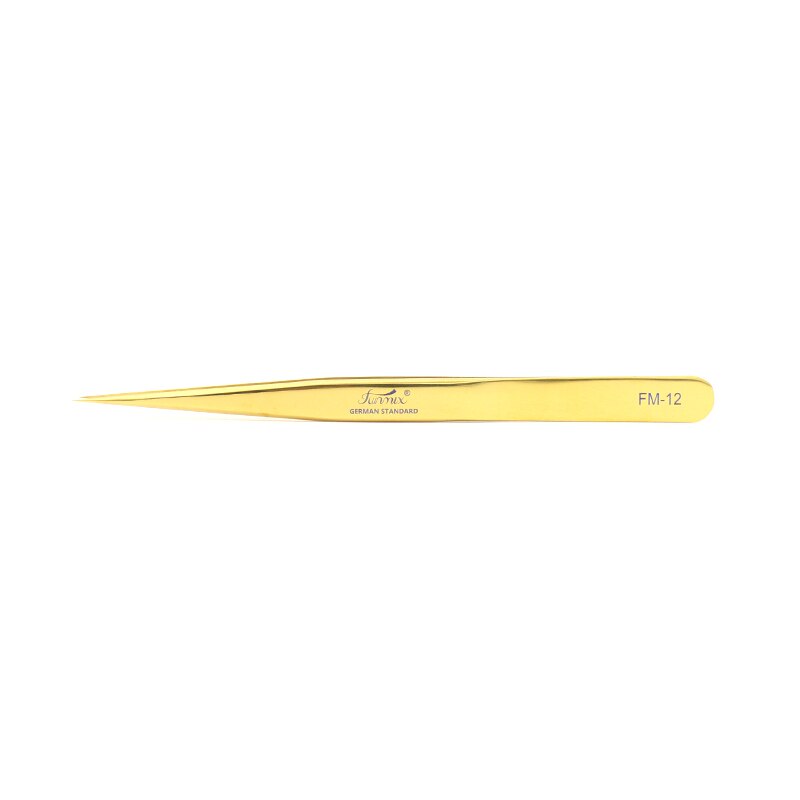 FUNMIX Gold Stainless Steel Tweezers Eyelash Exten... – Grandado