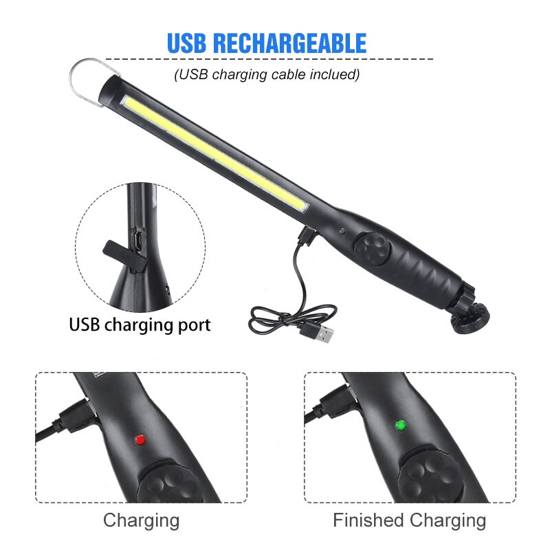 COB Work Light Rechargeable LED Work Lamp With Mag... – Grandado