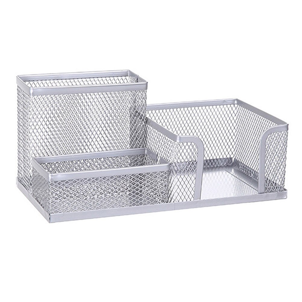 Metal Desktop Pen Holder Office Storage Box Pencil... – Vicedeal