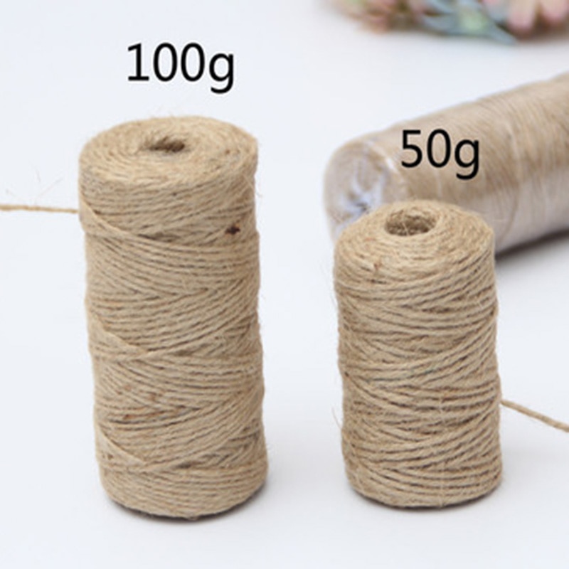 Natural Jute Burlap Hemp Rope Vintage Wedding Deco... – Grandado