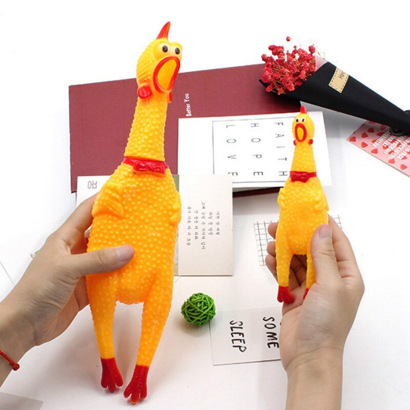 Screaming Chicken Rubber Squeeze Sound Pet Cat Toy... – Grandado