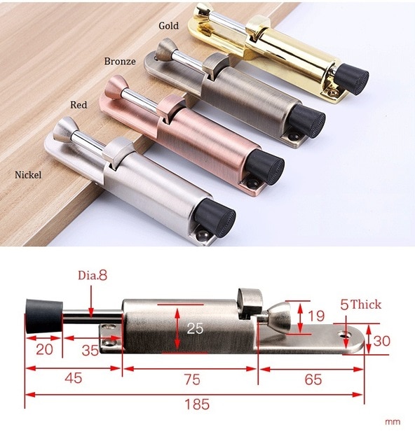 Zinc Foot Easy-step Kick Down Door Stop Stopper Wi... – Vicedeal