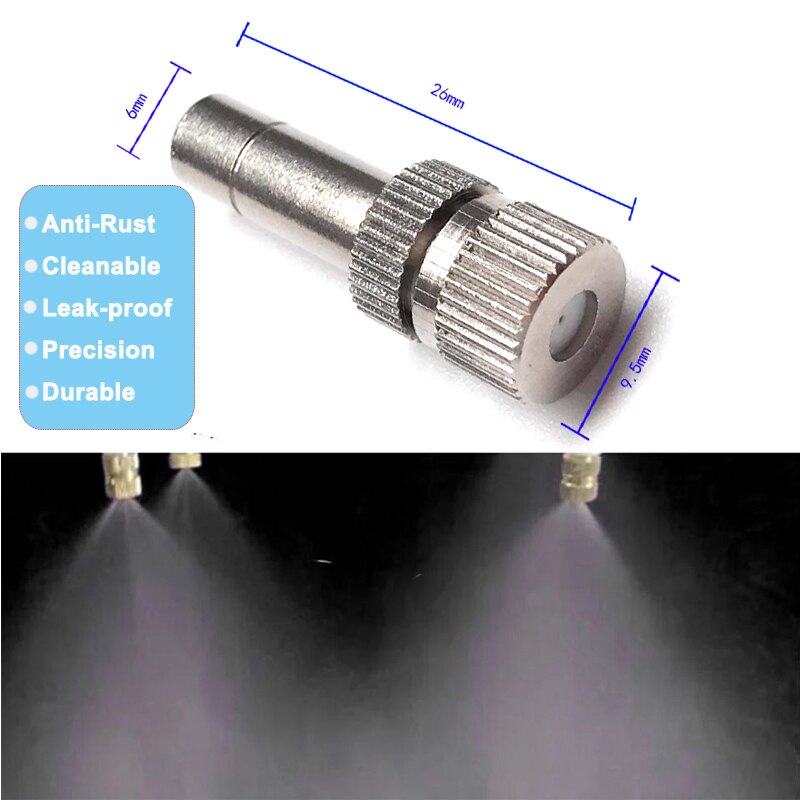 HEMAN DIY Outdoor Misting Cooling System Kit Green... – Grandado