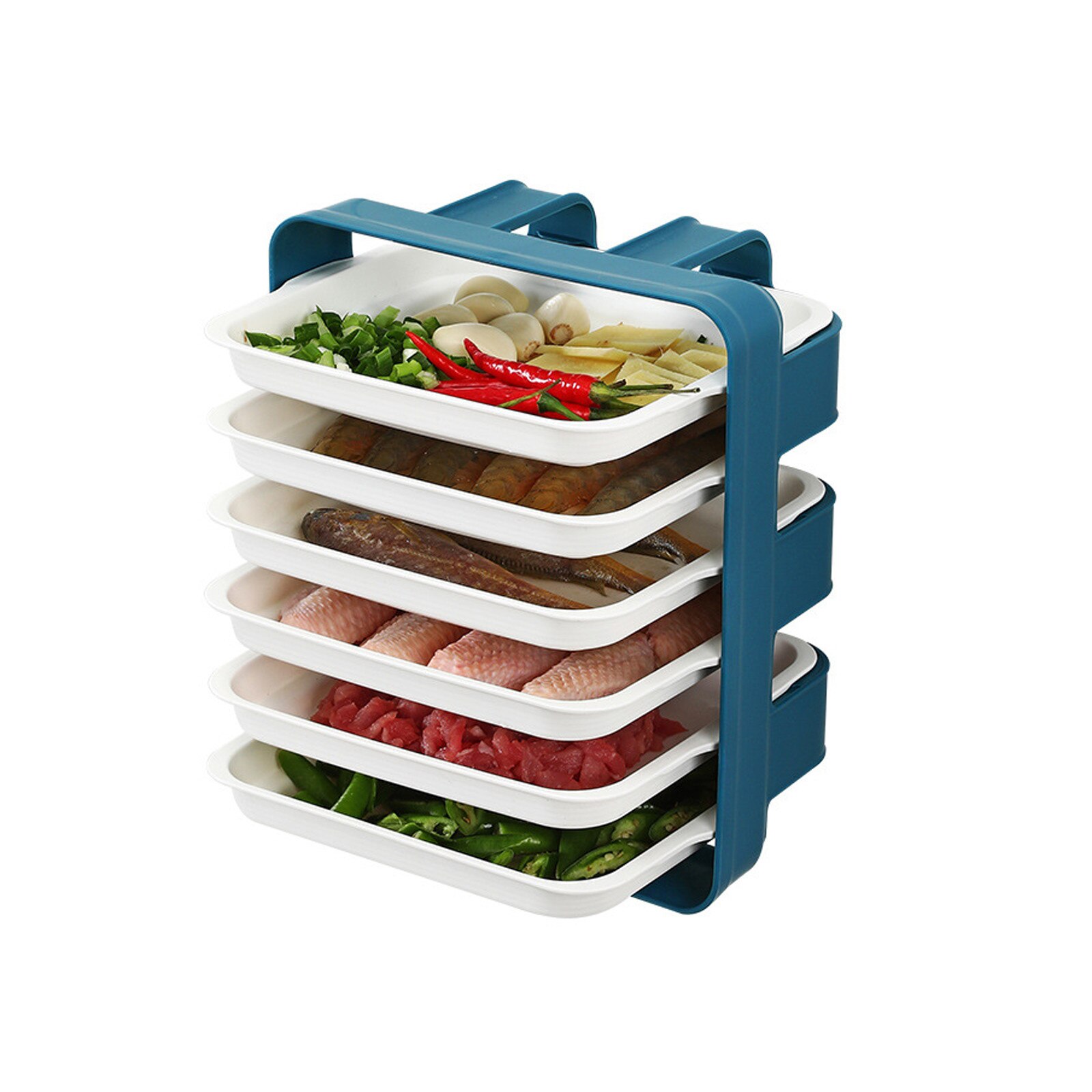 4# Multi-layer Drawer-type Dishes Superposable Dis... – Grandado