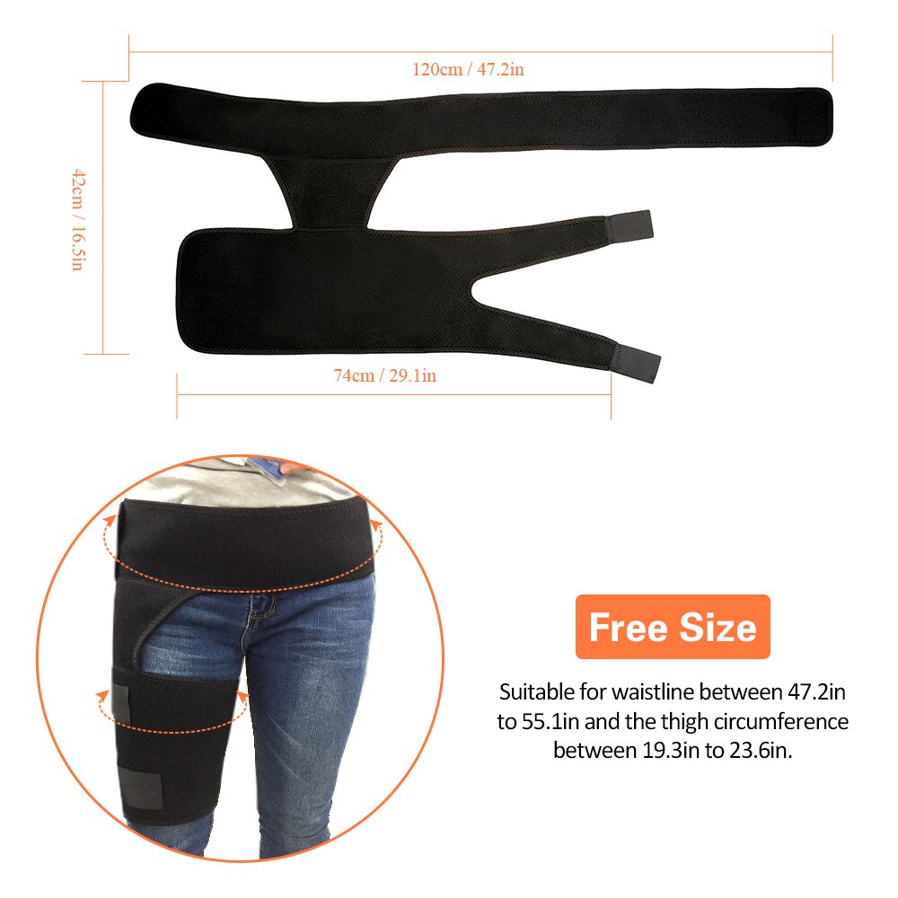 Lixada Compression Wrap Leg Brace Thigh Groin Wrap... – Grandado