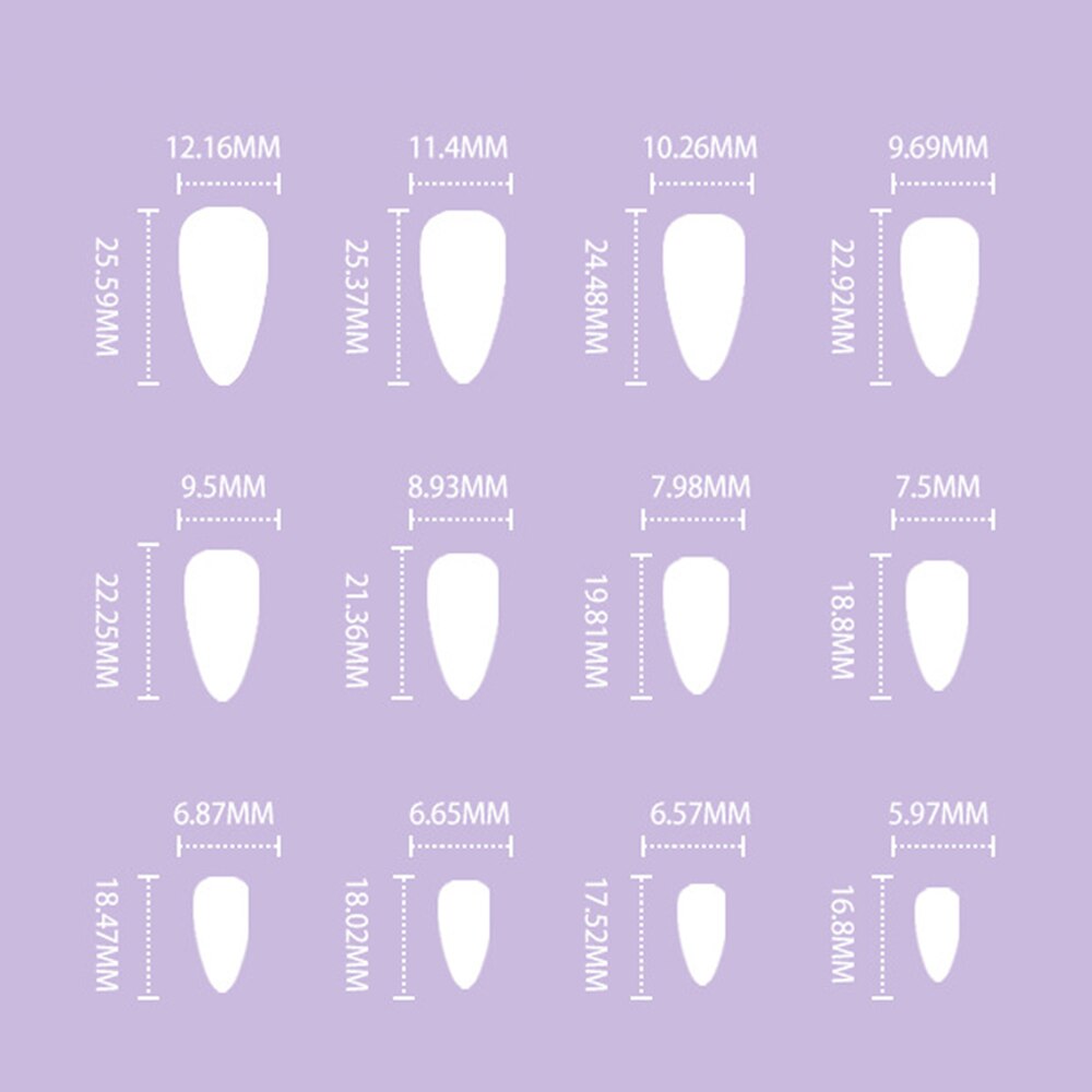 24PCS Press-on Nails Acryl Tips Mini Floral Fakes ... – Grandado