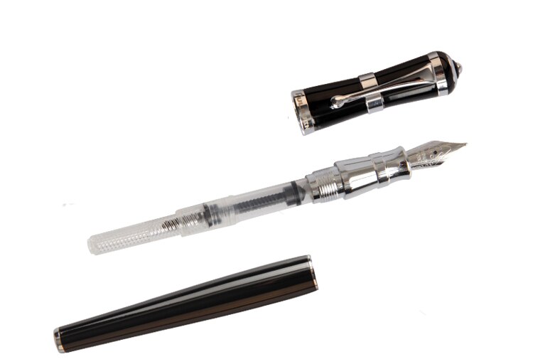 LUXURY FULIWEN MONT STYLE BLACK METAL PEN UNIQUE W... – Grandado