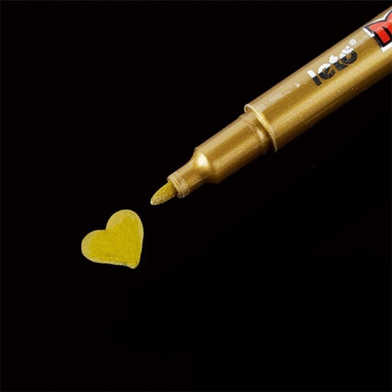 Gold Silber metallisch Farbe Stift Papier Schild F... – Grandado