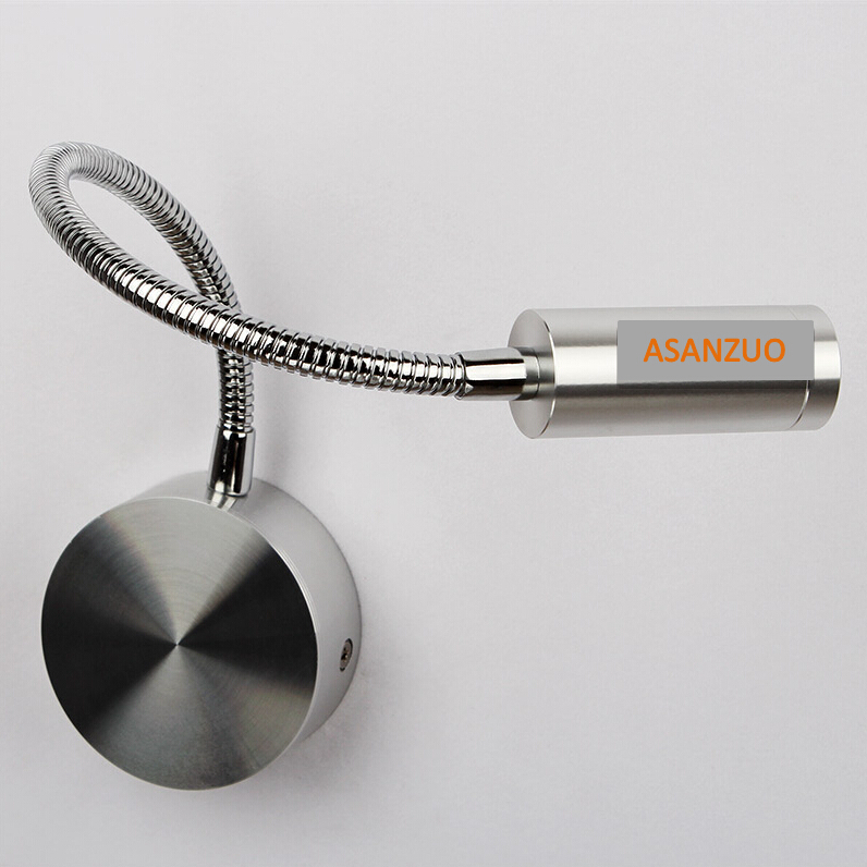 Zilver Flexibele Slang LED Moderne Wandlamp 3 w Fl... – Grandado